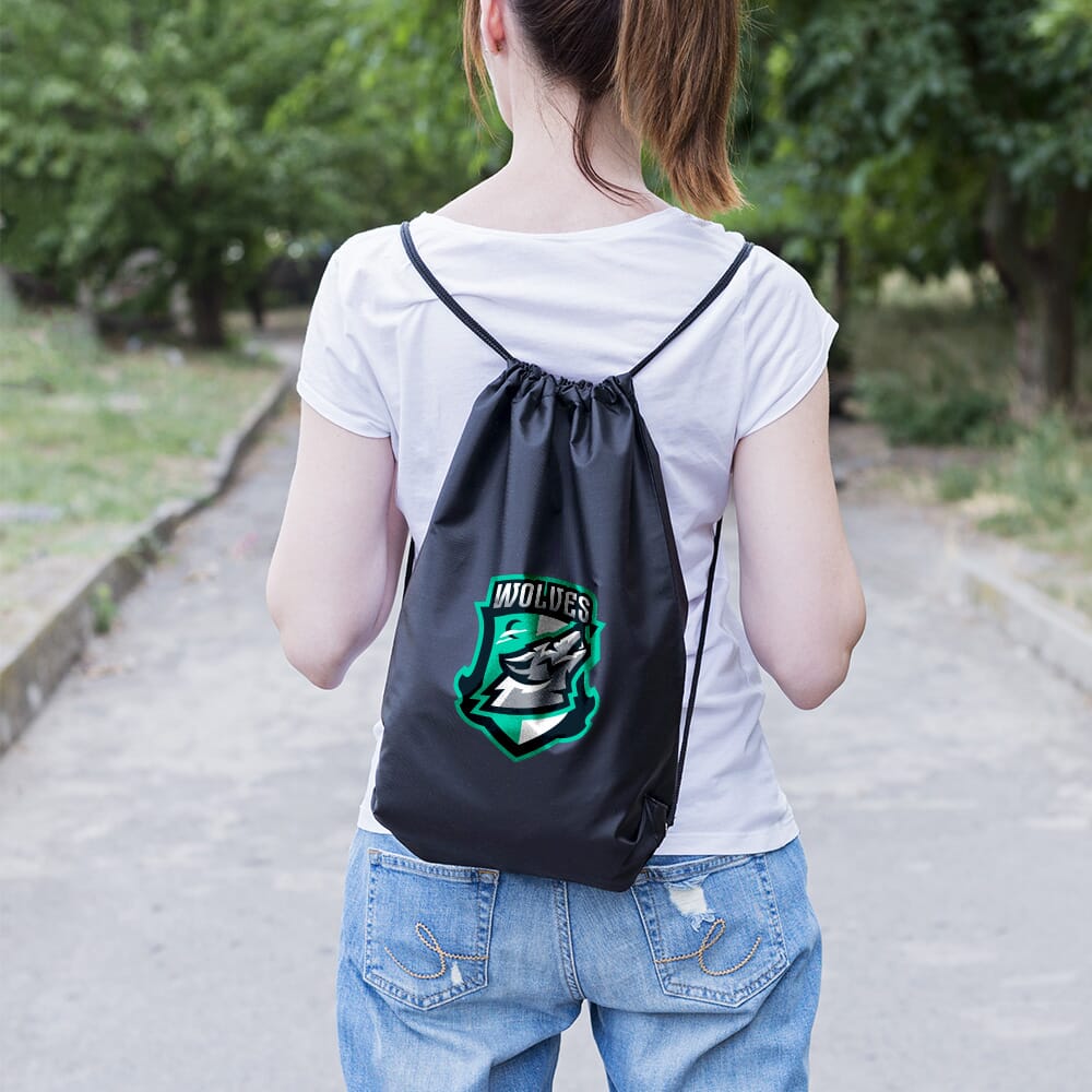 Classic Polyester Drawstring Bag - Free Setup - Promotional Giveaway ...