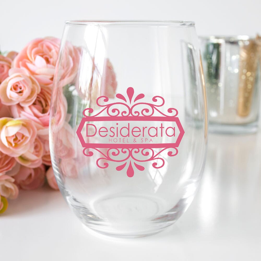 15 Oz Arc Stemless Wine Glass Promotional Giveaway Crestline
