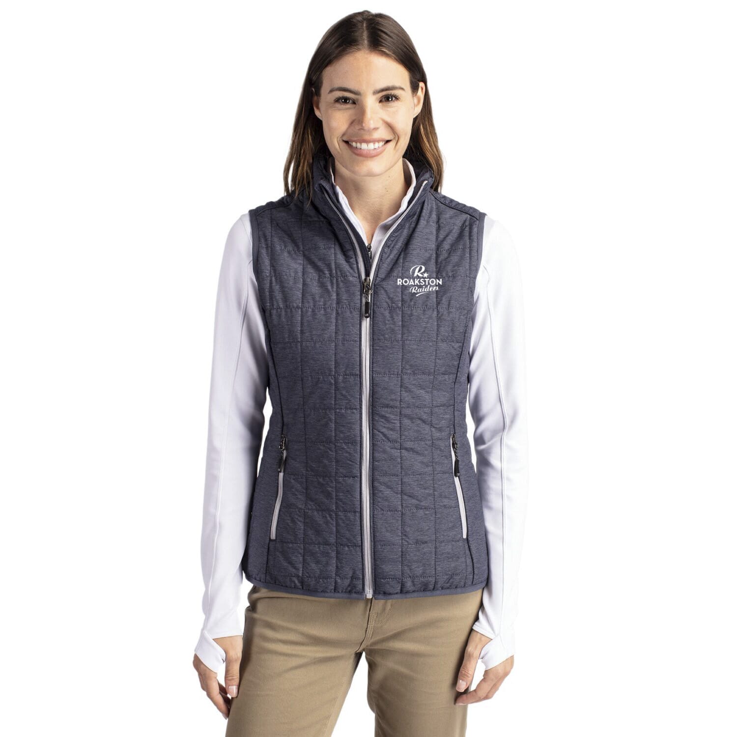 Women's Cutter & Buck Rainier PrimaLoft® Eco Insulated Full Zip Puffer ...
