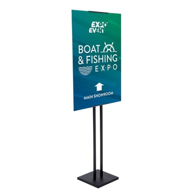 Adjustable Floor Standing Sign Holder Set - Custom Stand Sign | Crestline