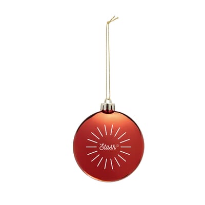 Chrome Round Disk Ornament - Promotional Logo Christmas Giveaway ...
