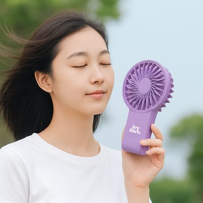 Small Portable Handheld Fan – Custom Swag for Travel & Events | Crestline